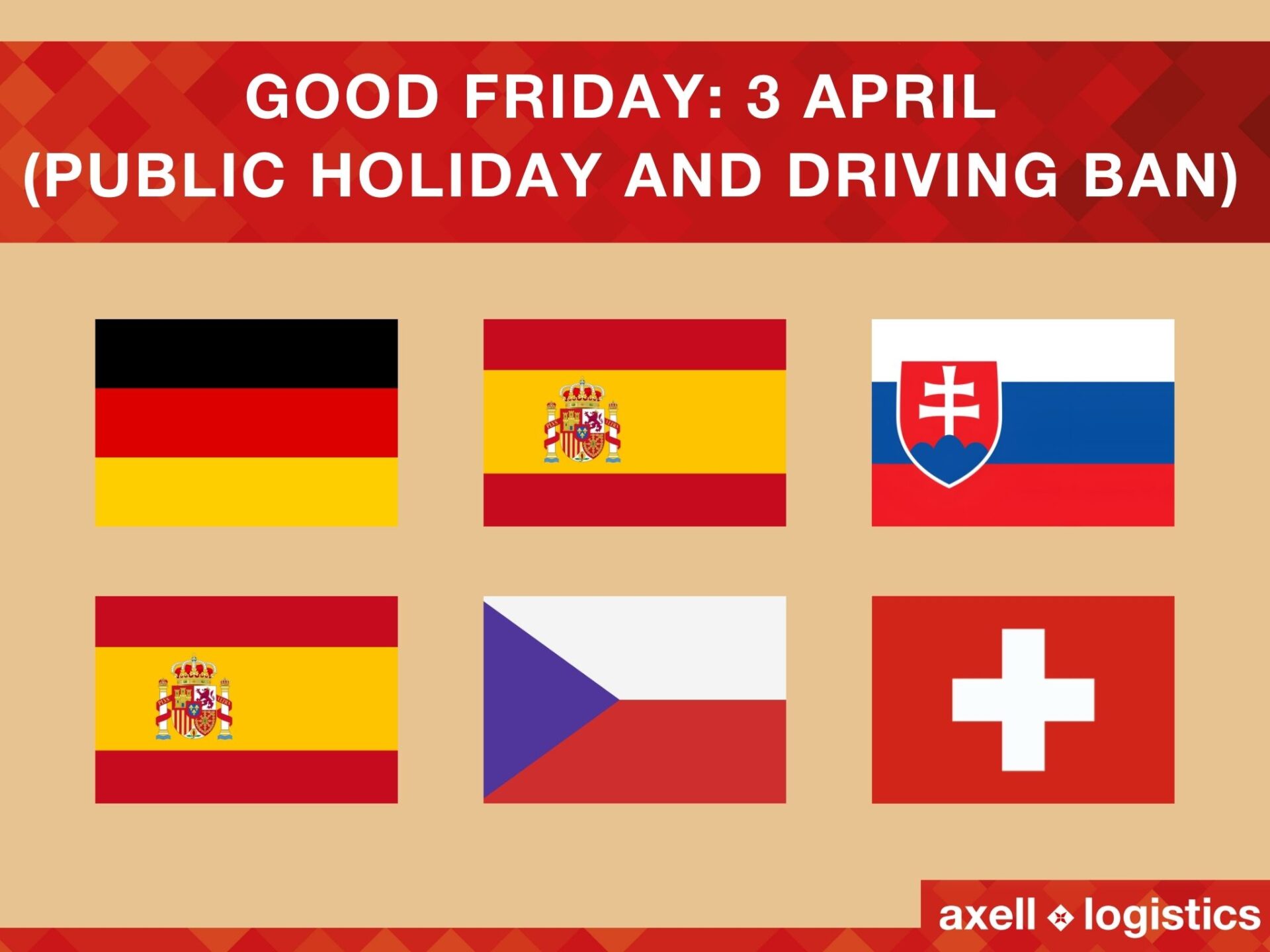 Truck driving bans in Europe during Easter 2026 - Axell Group EN
